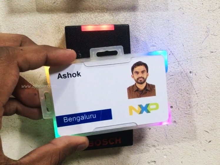 Smart Blinking Id Card