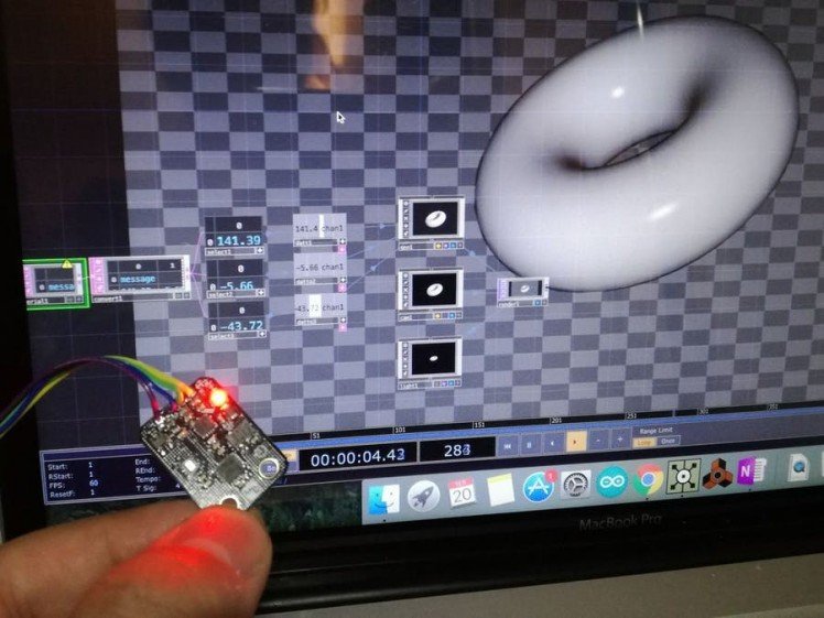 3dcg Control Using Touchdesigner And 10 Dof Mems Imu Sensor