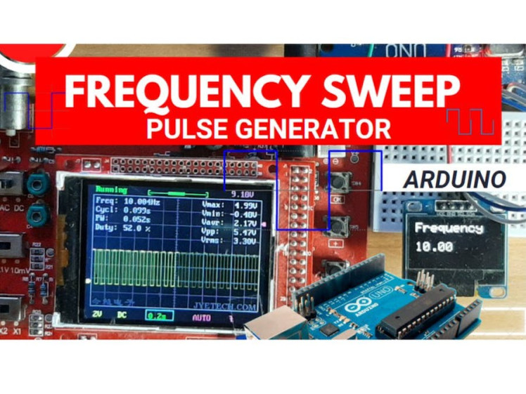 Arduino Pulse Generator Frequency Sweep