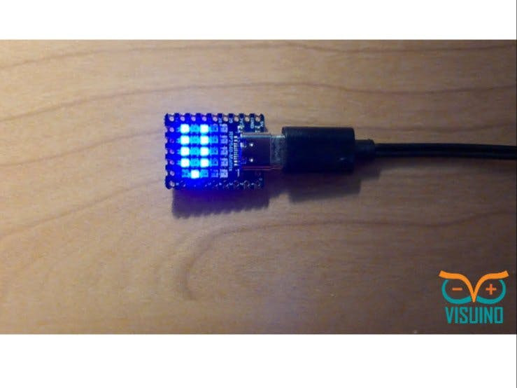 Display Text On Rp2040-matrix Using Visuino