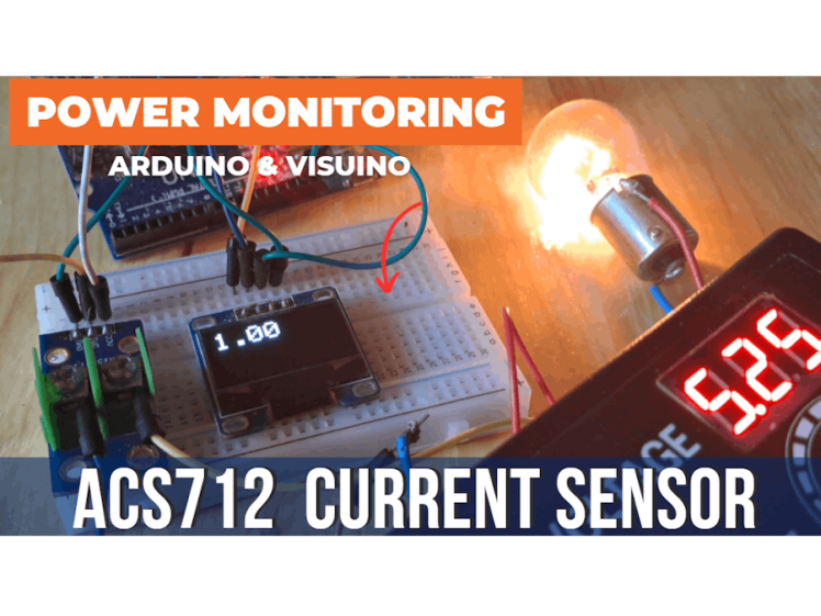 Arduino Acs712 Current Sensor Using Visual Programming