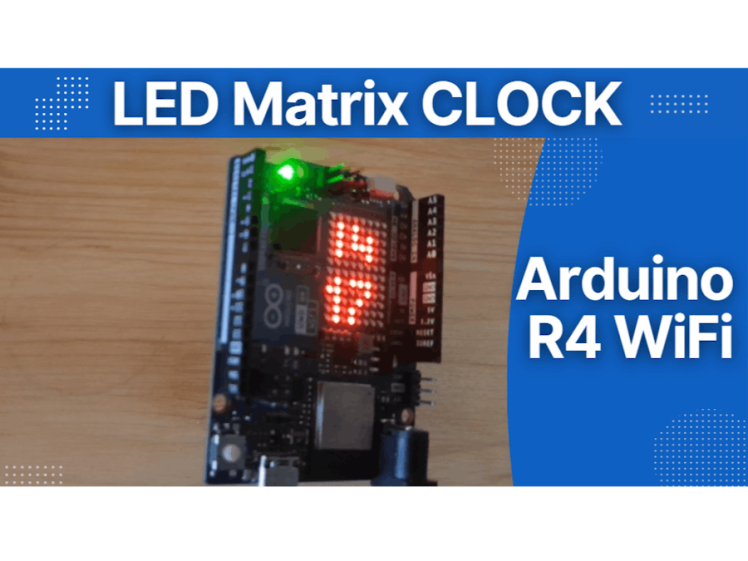 How To Make An Led Matrix Digital Clock With Arduino Uno R4
