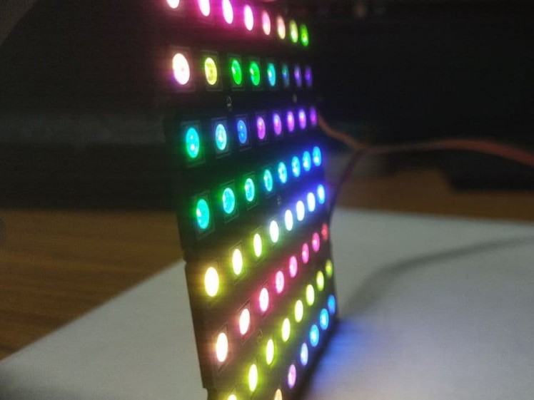 World's Slimmest Neopixel Led Matrix